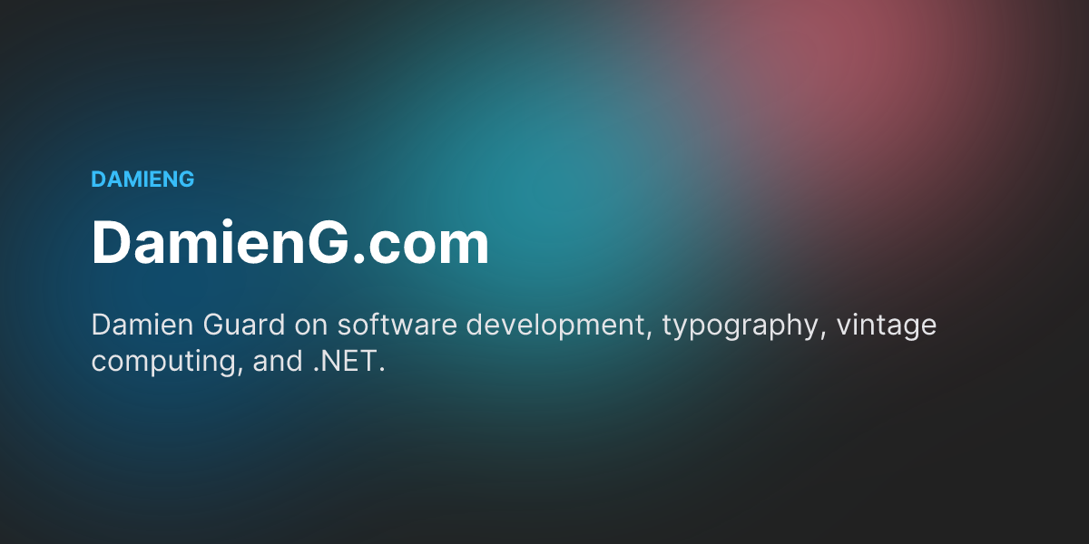 DamienG.com - DamienG