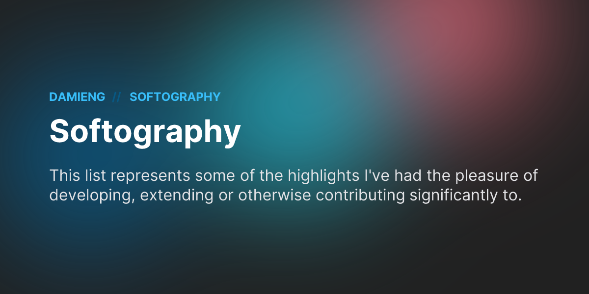 Softography - DamienG
