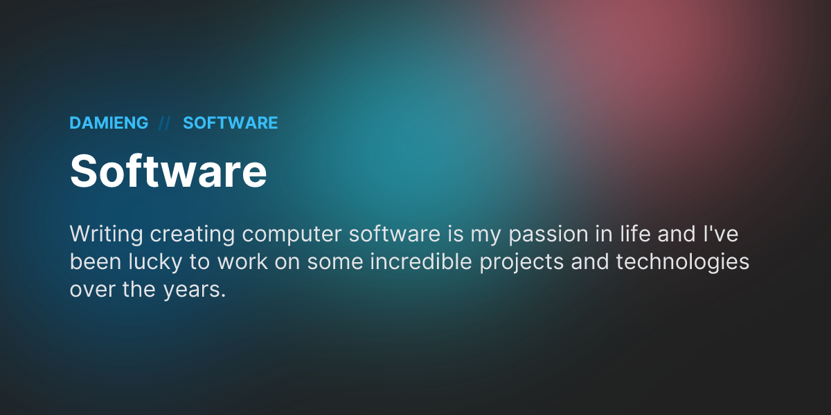 Software - DamienG