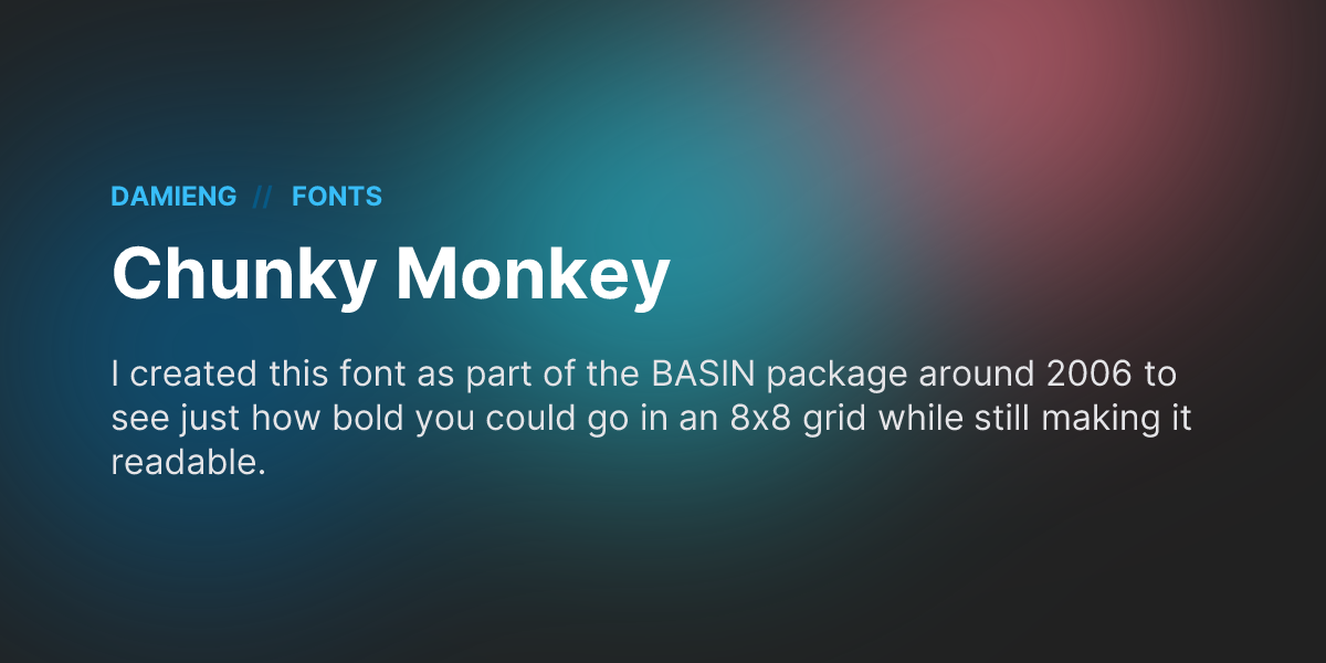 Chunky Monkey - DamienG