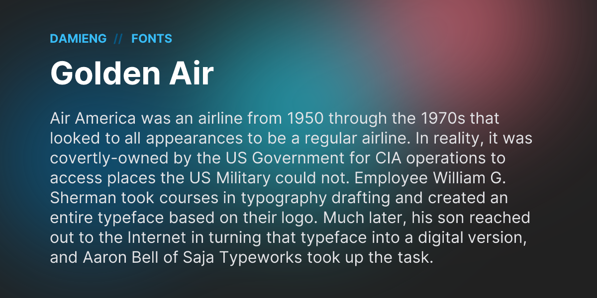 Golden Air - DamienG