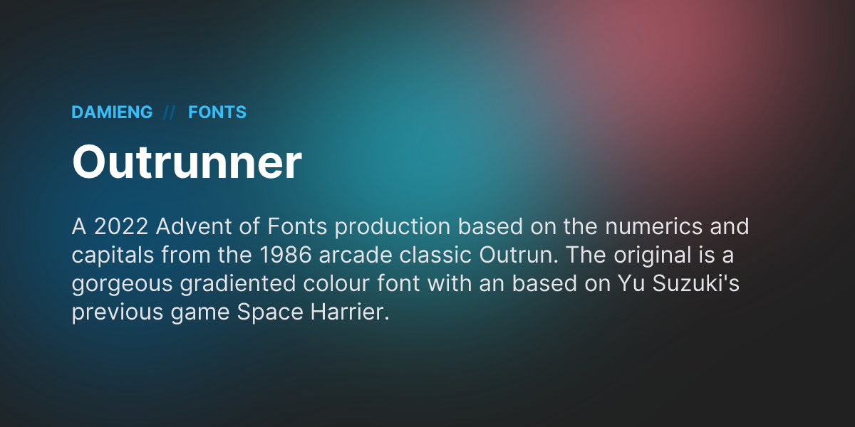 Outrunner - DamienG