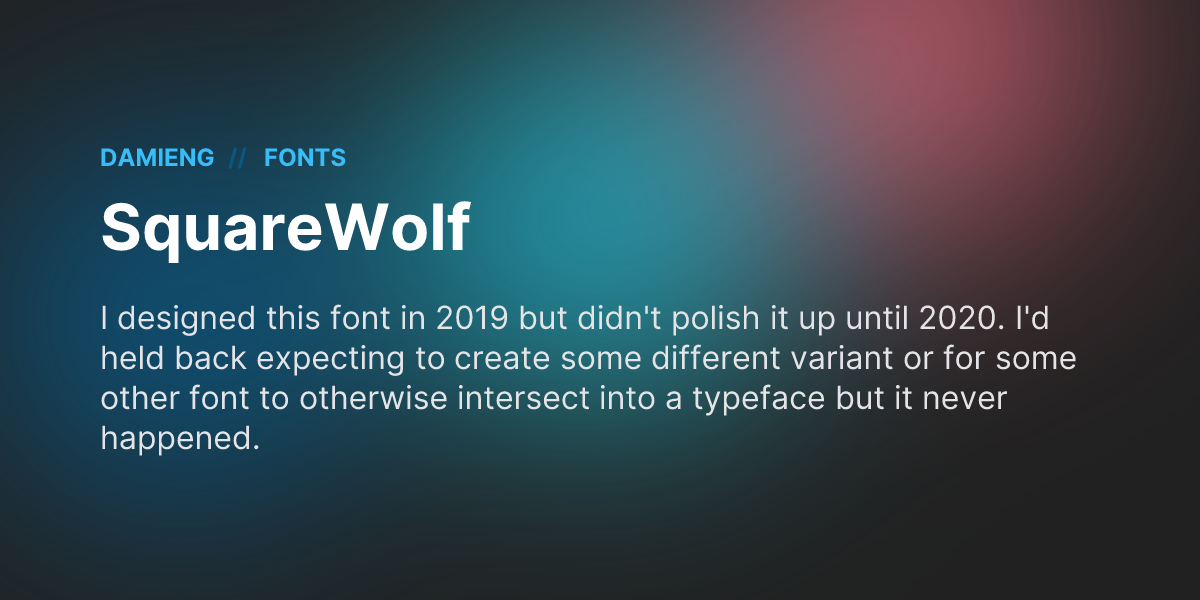 SquareWolf - DamienG