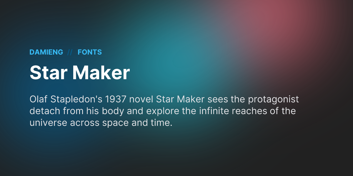 Star Maker - DamienG